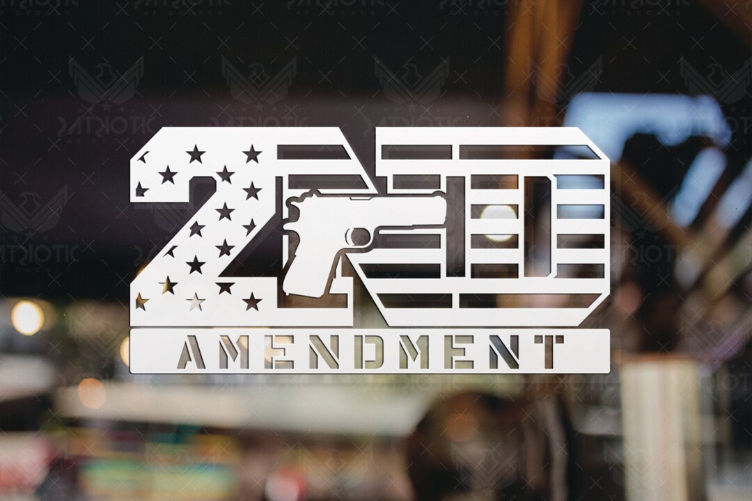 2nd Amendment Handgun Stars and Stripes Decal, Available in Many Sizes ...