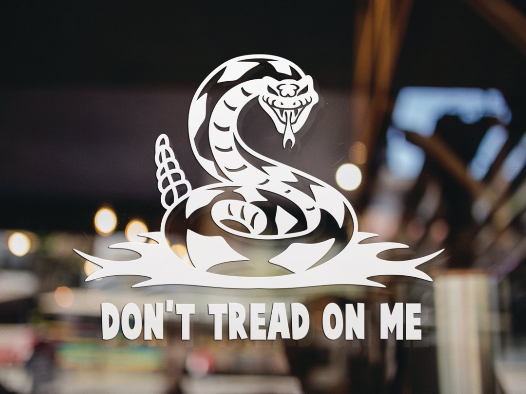 Don't Tread on Me Decal, Available in Many Sizes and Colors, Gadsden ...