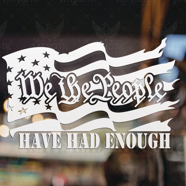 We the People Window Decal - Etsy