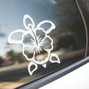 Flower Turtle Decal, Available in Many Sizes and Colors, Turtle Decal ...