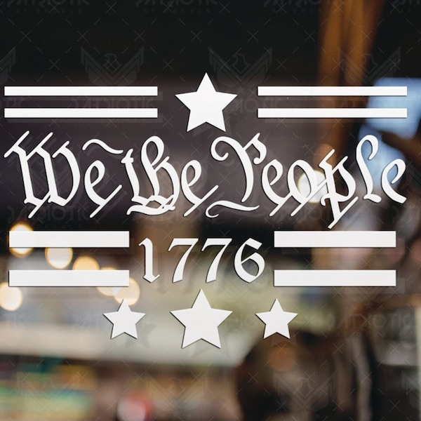 We the People Decal - Etsy