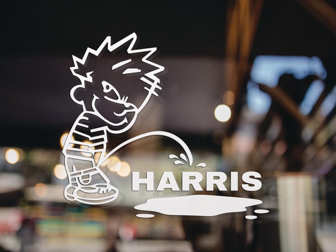 Piss on Harris Decal, Available in Many Sizes and Colors, Fck Harris ...
