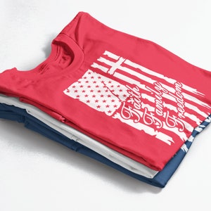 Distressed Faith Family Freedom Flag SVG Digital File + Commercial Use ...