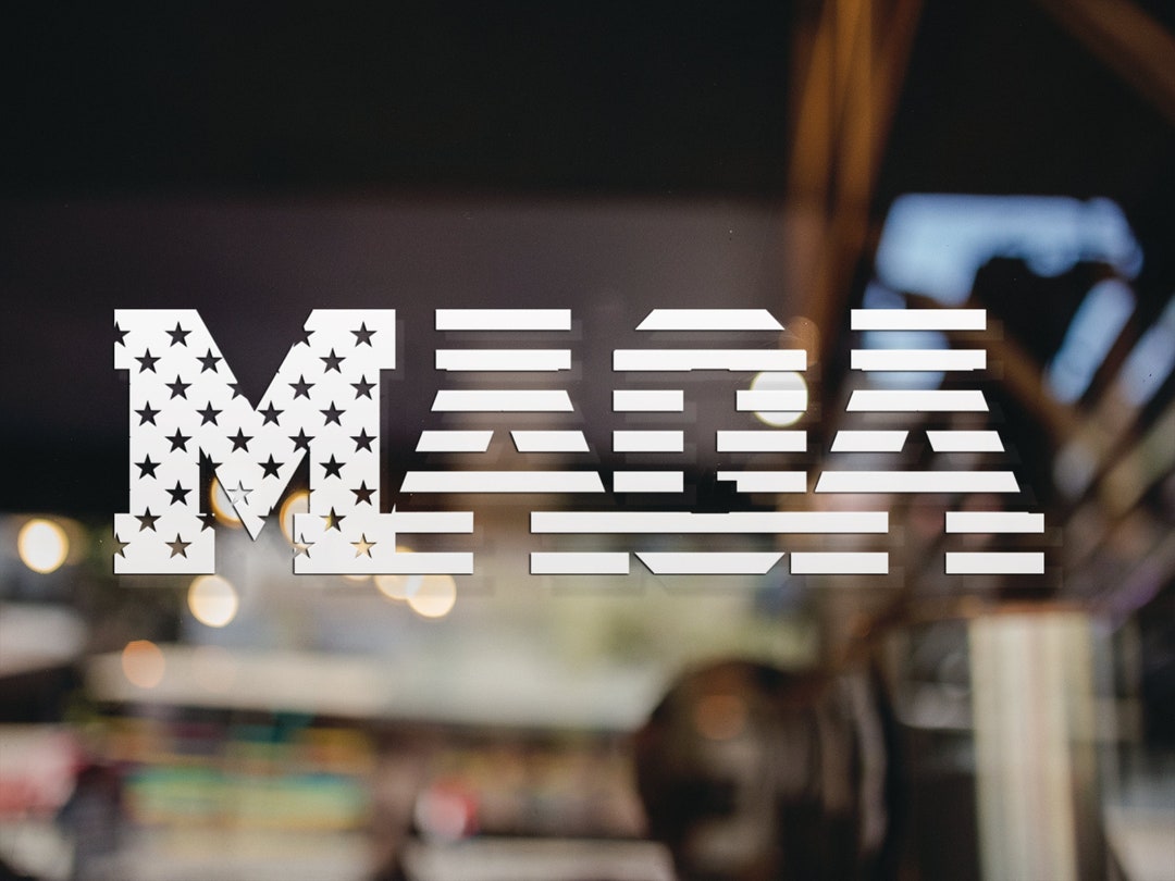 MAGA Stars & Stripes Decal - Available in Many Sizes and Colors - MAGA ...