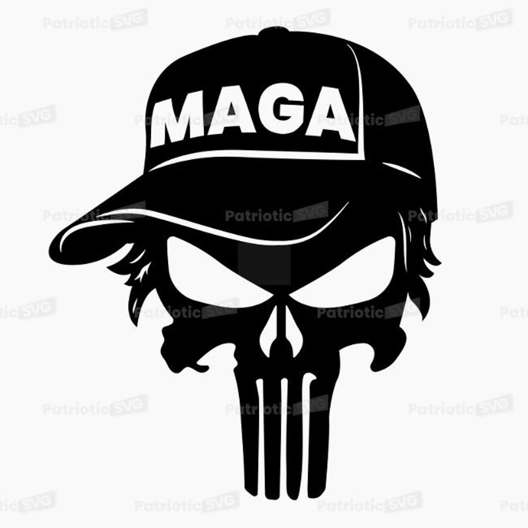 MAGA Trump Skull SVG Digital Files + Commercial Use License. *not a ...