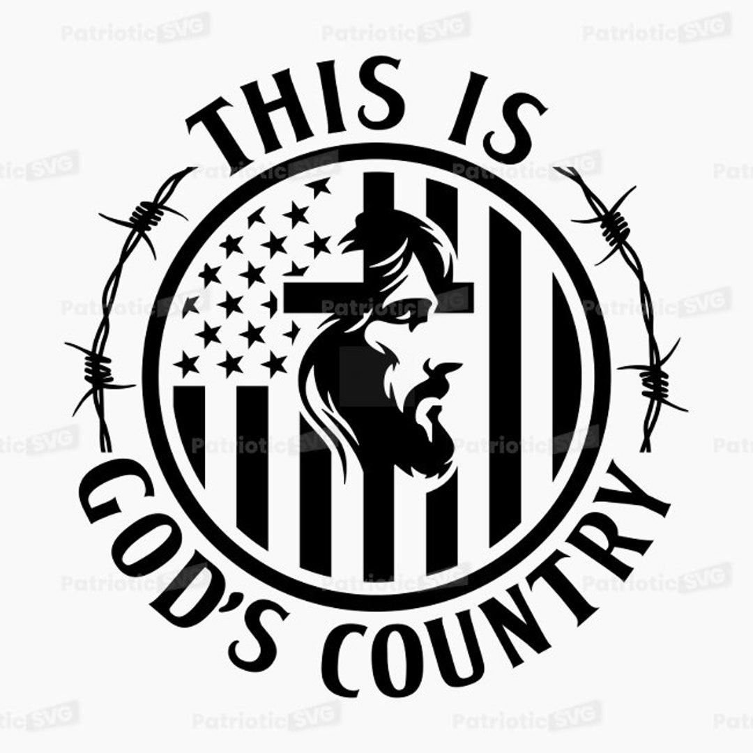 This is God's Country SVG Digital File + Commercial Use License. *not a ...