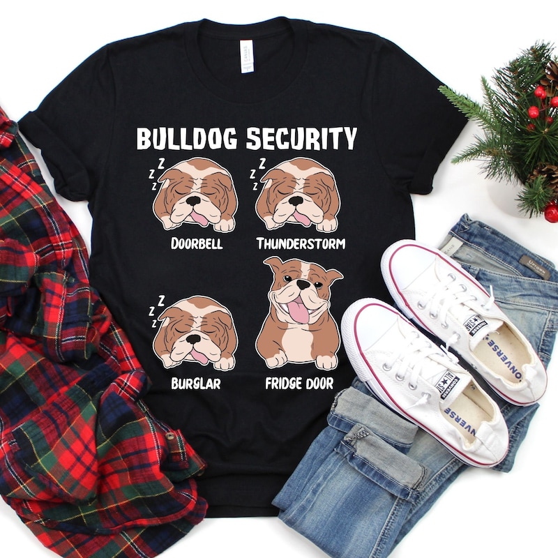 Bulldog T Shirt - Etsy