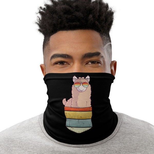 Llama Face Mask - Etsy