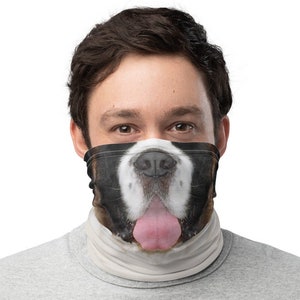 St. Bernard Dog Neck Gaiter, Washable Face Mask Adult, Saint Bernard ...