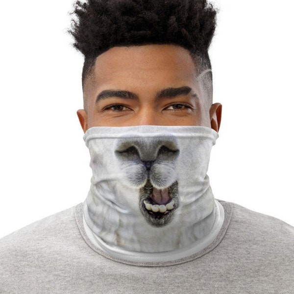 Llama Face Mask - Etsy