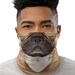 French Bulldog Face Mask & Neck Gaiter, Frenchie Dog Washable Reusable ...