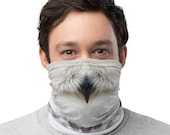 Snowy Owl Face Mask Funny Neck Gaiter Washable and Reusable | Etsy