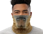 Capybara Face Mask Unisex Neck Gaiter Washable Face | Etsy