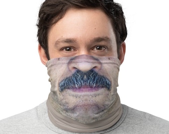 Funny Beard Face Mask Neck Gaiter for Men Women Adults | Etsy