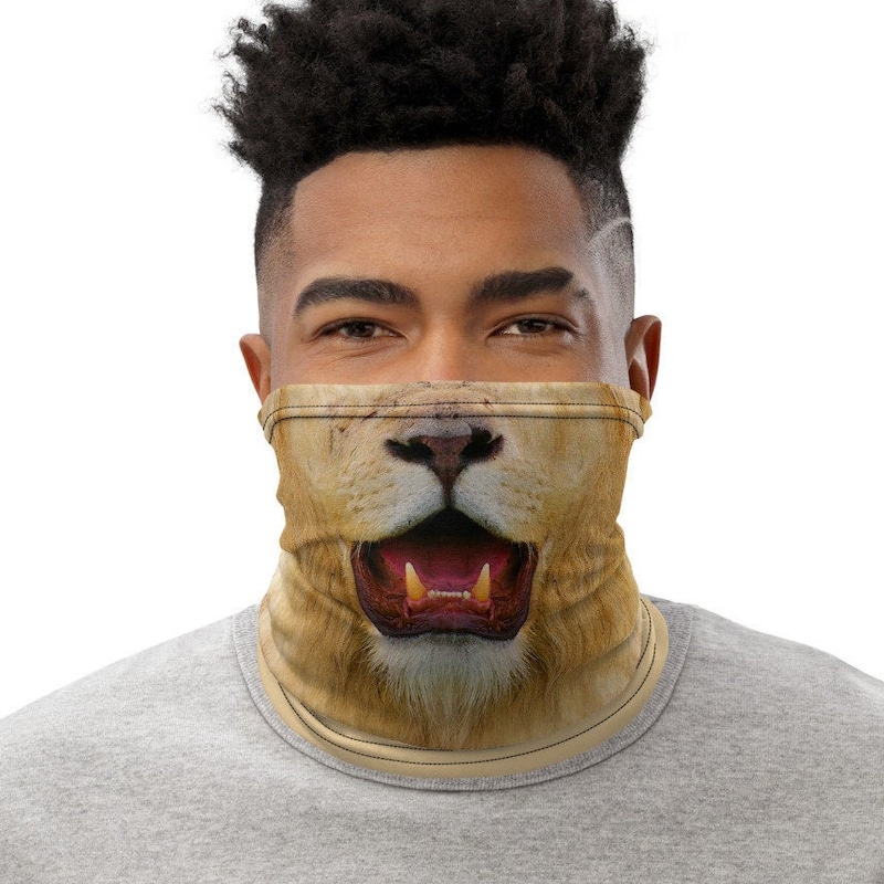 Lion Face Mask - Etsy