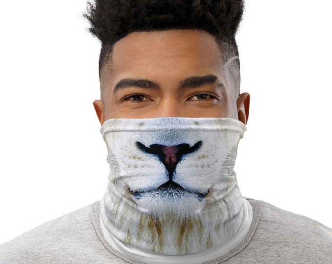 Navy Neck Gaiter Washable Face Mask Neck Protection Solid | Etsy