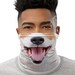 Jack Russell Terrier Dog Face Mask & Neck Gaiter, Washable Reusable All ...