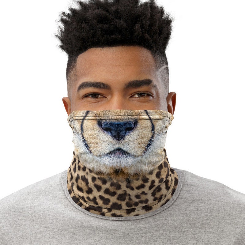 Cheetah Face Mask - Etsy