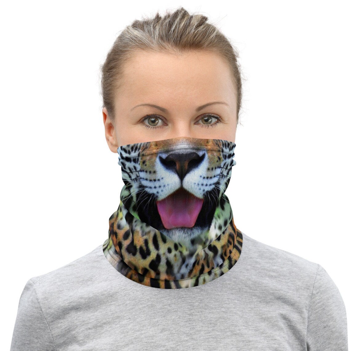 Jaguar Neck Gaiter, Face Mask for Men Women Adults, Face Covering ...