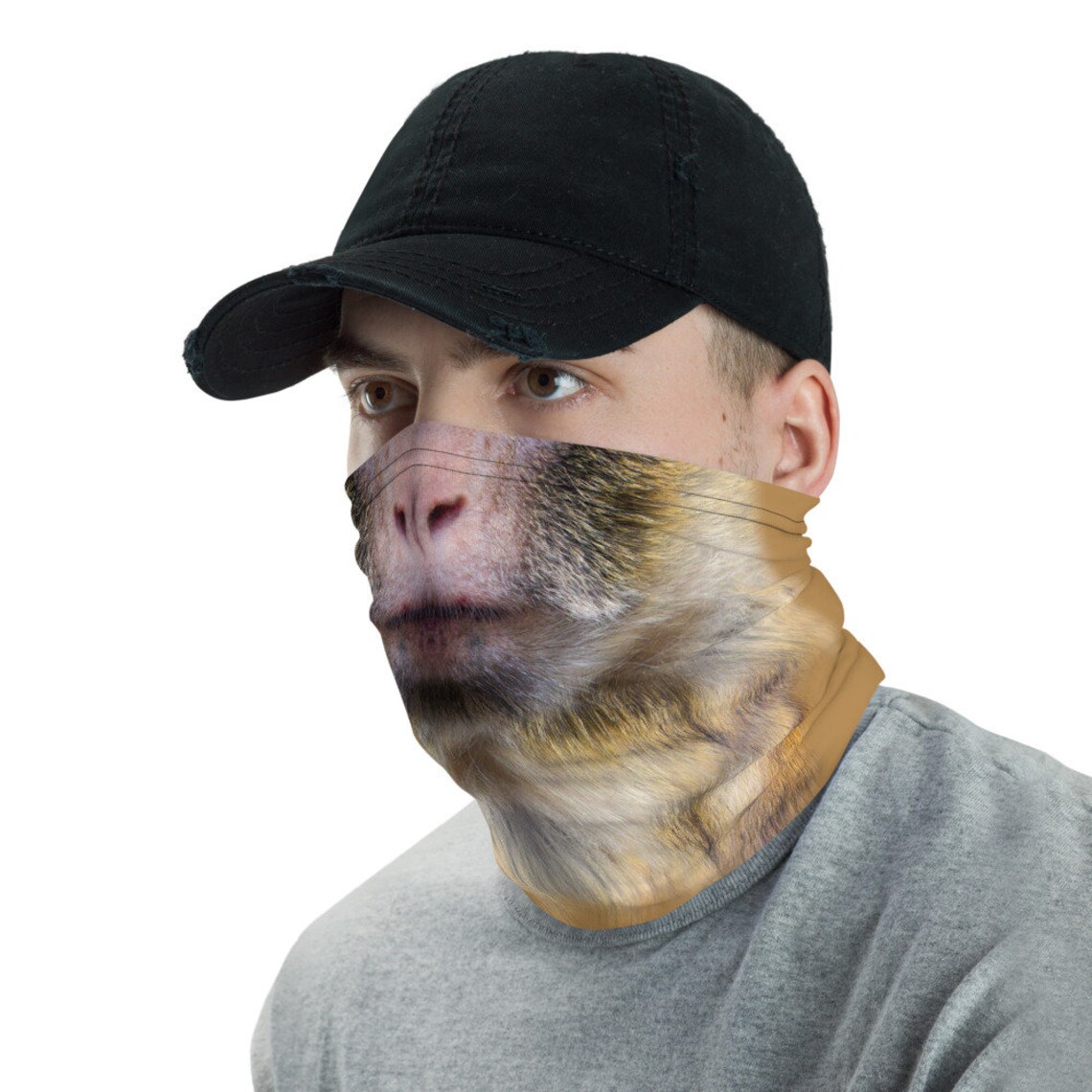 Monkey Neck Gaiter Barbary Macaque Washable & Reusable Face - Etsy