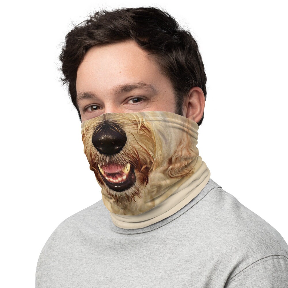Labradoodle Dog Face Mask Neck Gaiter for Men Women Adults - Etsy