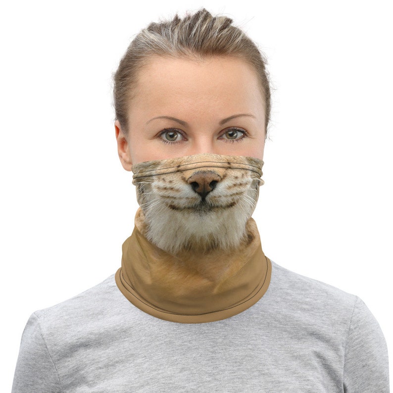 Lynx Neck Gaiter Washable Face Mask Adult Reusable Face - Etsy