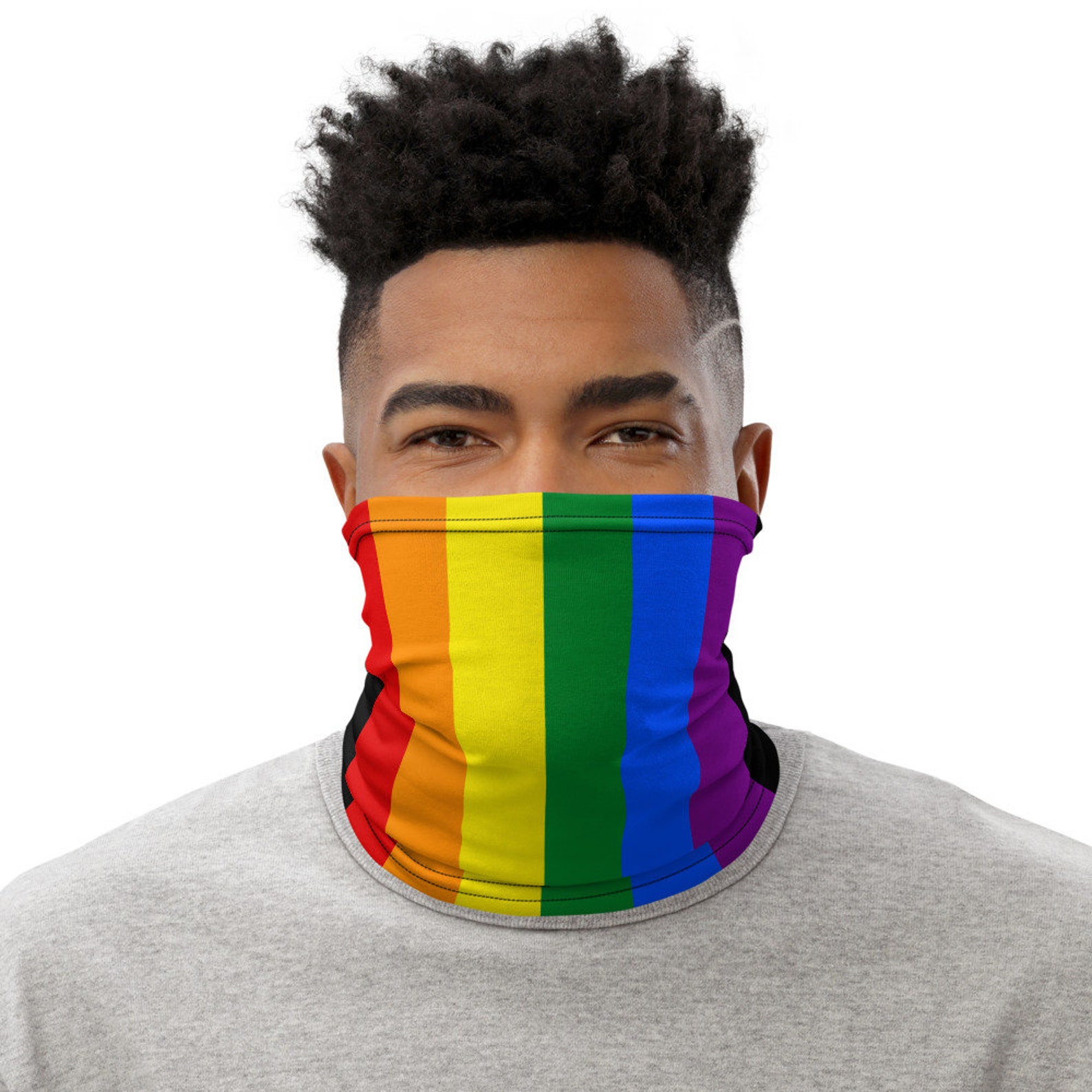 Gay Pride Neck Gaiter Lgbt Face Mask Washable And Reusable Etsy España