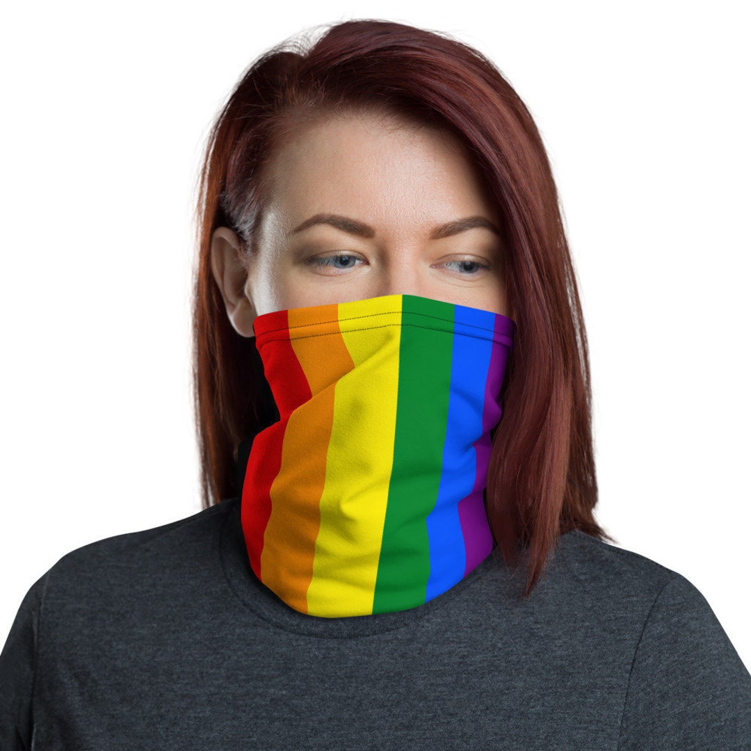 Gay Pride Neck Gaiter, LGBT Face Mask, Washable and Reusable Face ...