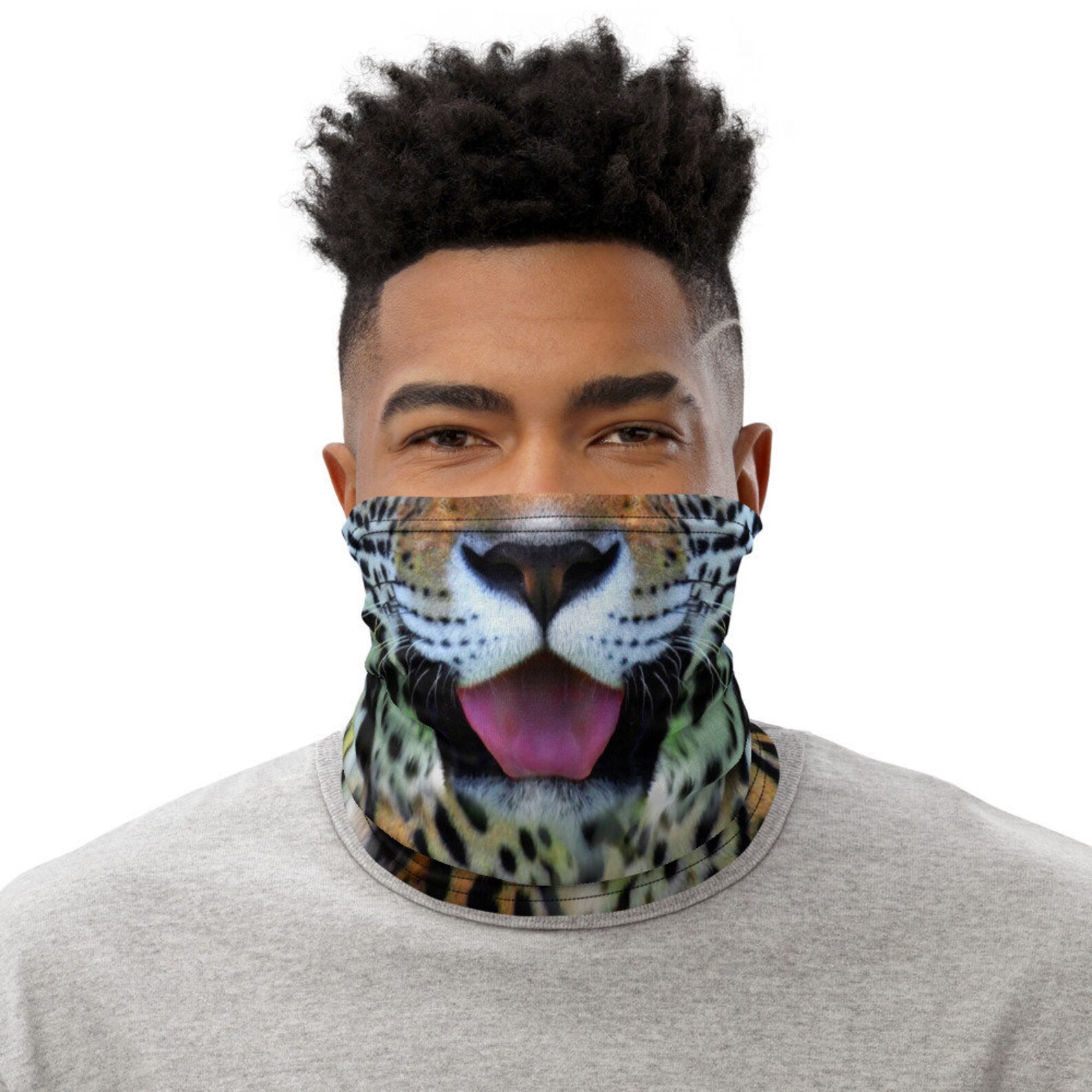 Jaguar Neck Gaiter, Face Mask for Men Women Adults, Face Covering ...