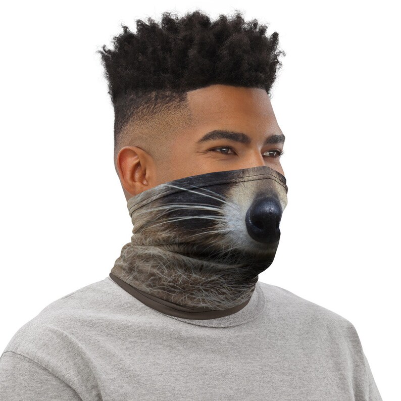 Raccoon Face Mask & Neck Gaiter Washable Reusable Trash | Etsy