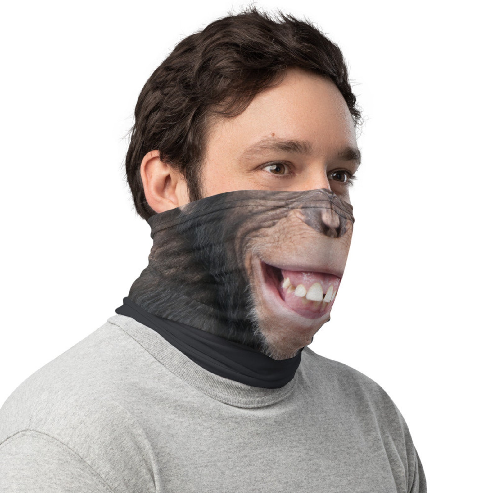 Chimpanzee Face Mask Neck Gaiter Washable Reusable Adult - Etsy