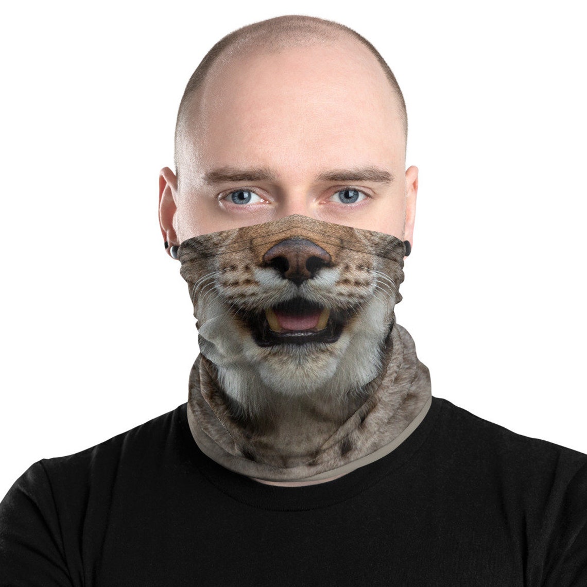 Lynx Face Mask, Neck Gaiter for Women Men Adults, Face Covering ...
