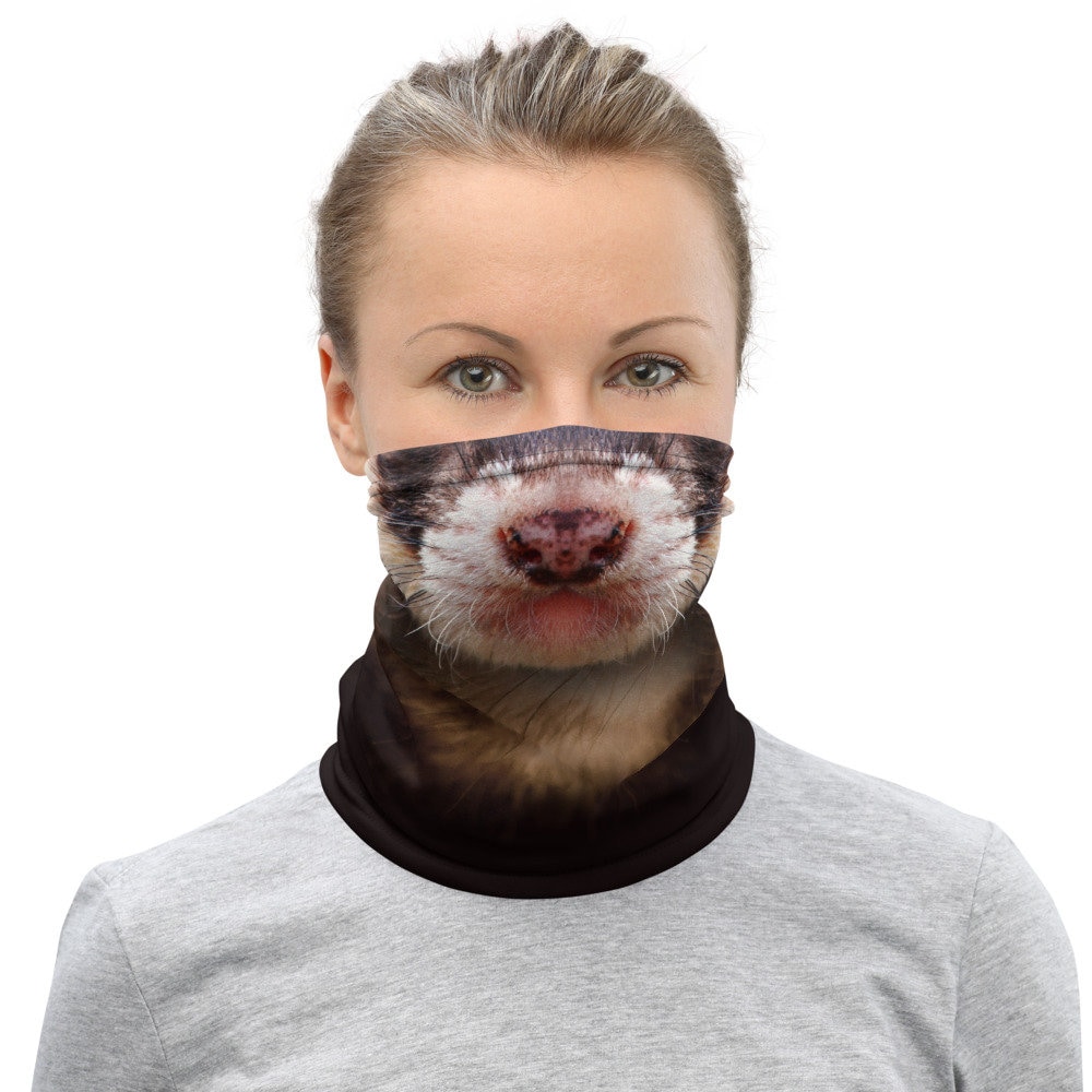 Ferret Face Mask Neck Gaiter Washable & Reusable Face - Etsy
