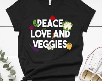 Peace Vegetable Shirt - Etsy