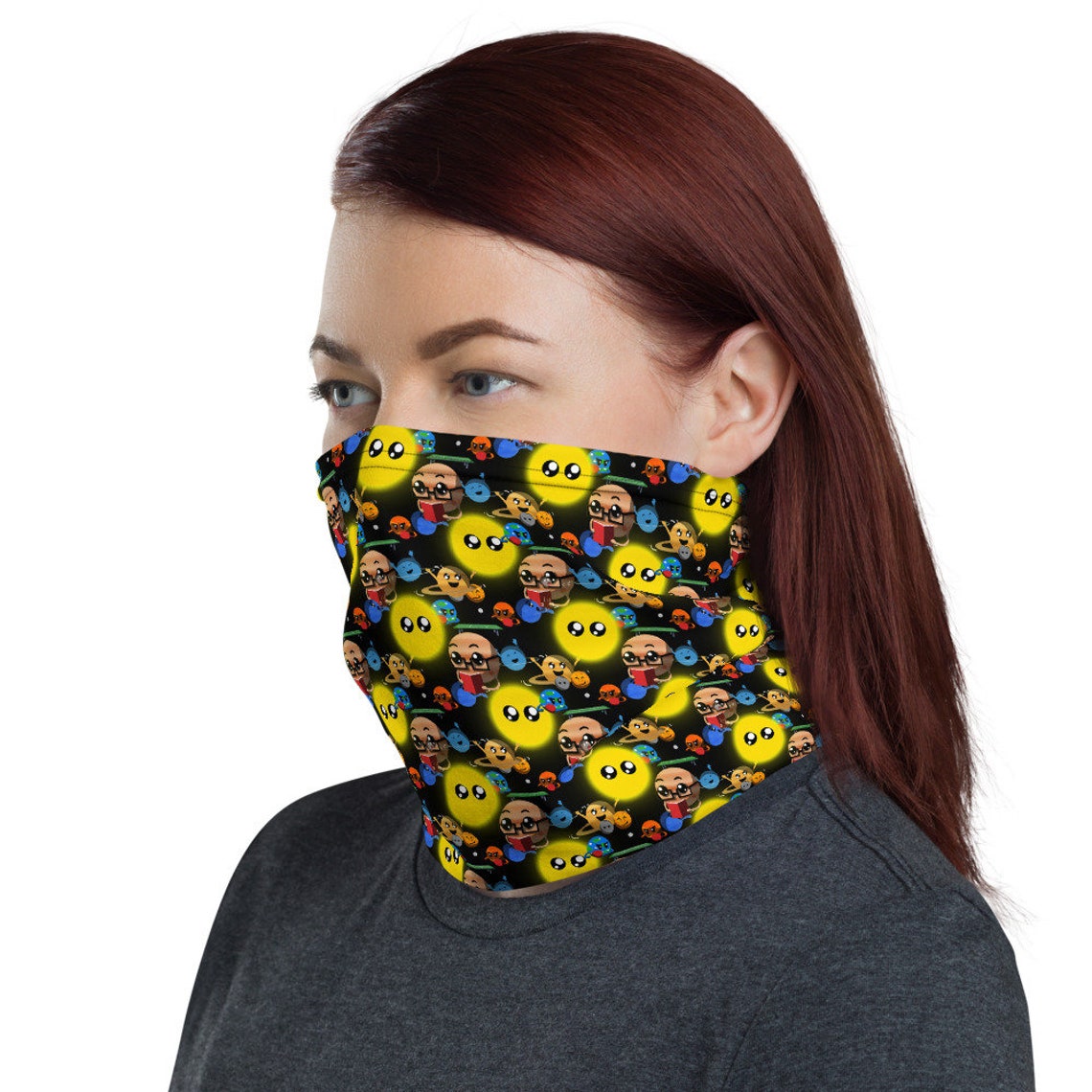 Solar System Neck Gaiter Washable Face Mask Adult Outer | Etsy