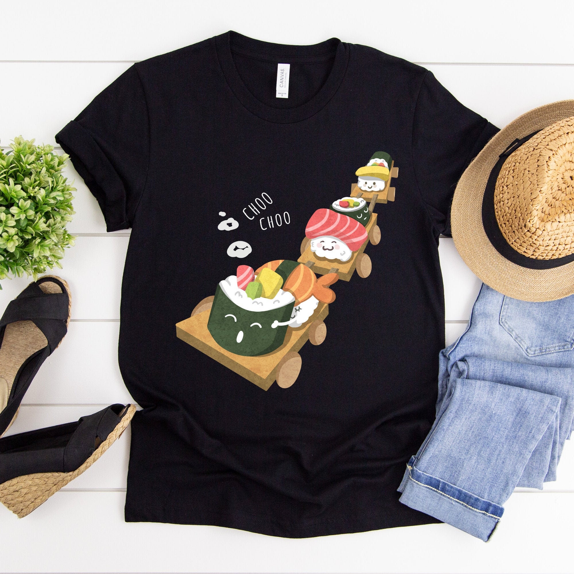 Sushi Train, Funny Sushi Shirt, Sushi Lover Gifts, Sushi Roll, Japanese ...