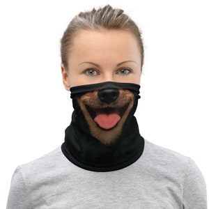 Chihuahua Dog Face Mask, Neck Gaiter, Washable Reusable Adult Face ...