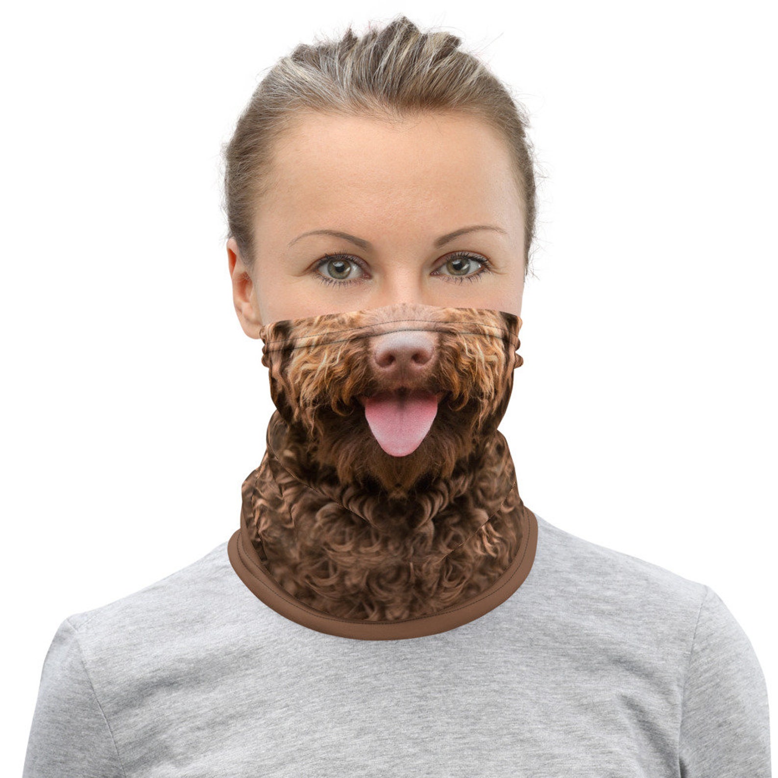 Toy Poodle Dog Face Mask Neck Gaiter Washable Reusable Face | Etsy