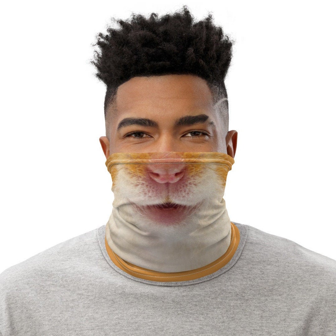 Golden Hamster Face Mask, Neck Gaiter, Washable & Reusable Face ...