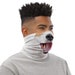 Jack Russell Terrier Dog Face Mask & Neck Gaiter, Washable Reusable All ...