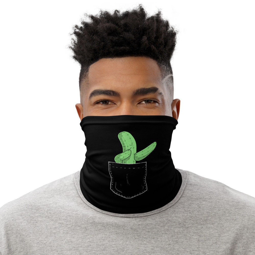 Dabbing Cactus Face Mask & Neck Gaiter Washable and Reusable - Etsy