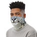 Snow Leopard Face Mask, Washable and Reusable Neck Gaiter, Funny White ...
