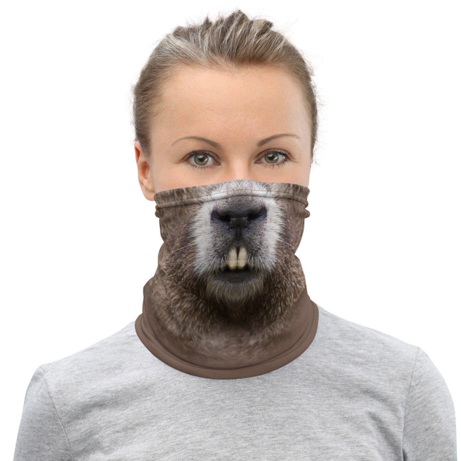 Beaver Face Mask Neck Gaiter Washable and Reusable Face - Etsy
