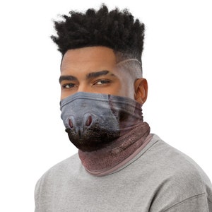 Hippo Face Mask & Neck Gaiter, Washable Reusable Face Covering ...