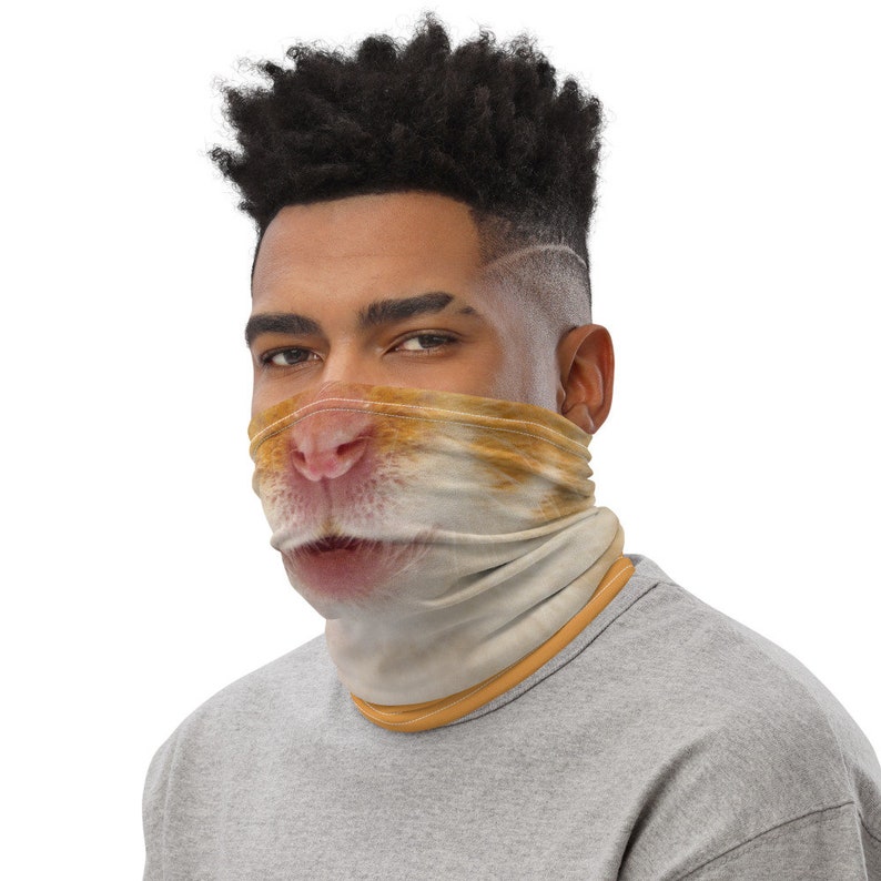 Golden Hamster Face Mask Neck Gaiter Washable & Reusable - Etsy
