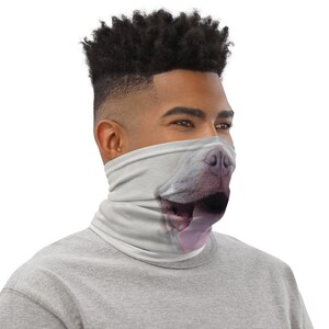 English Bulldog Face Mask, Neck Gaiter, Washable Reusable Face Covering ...