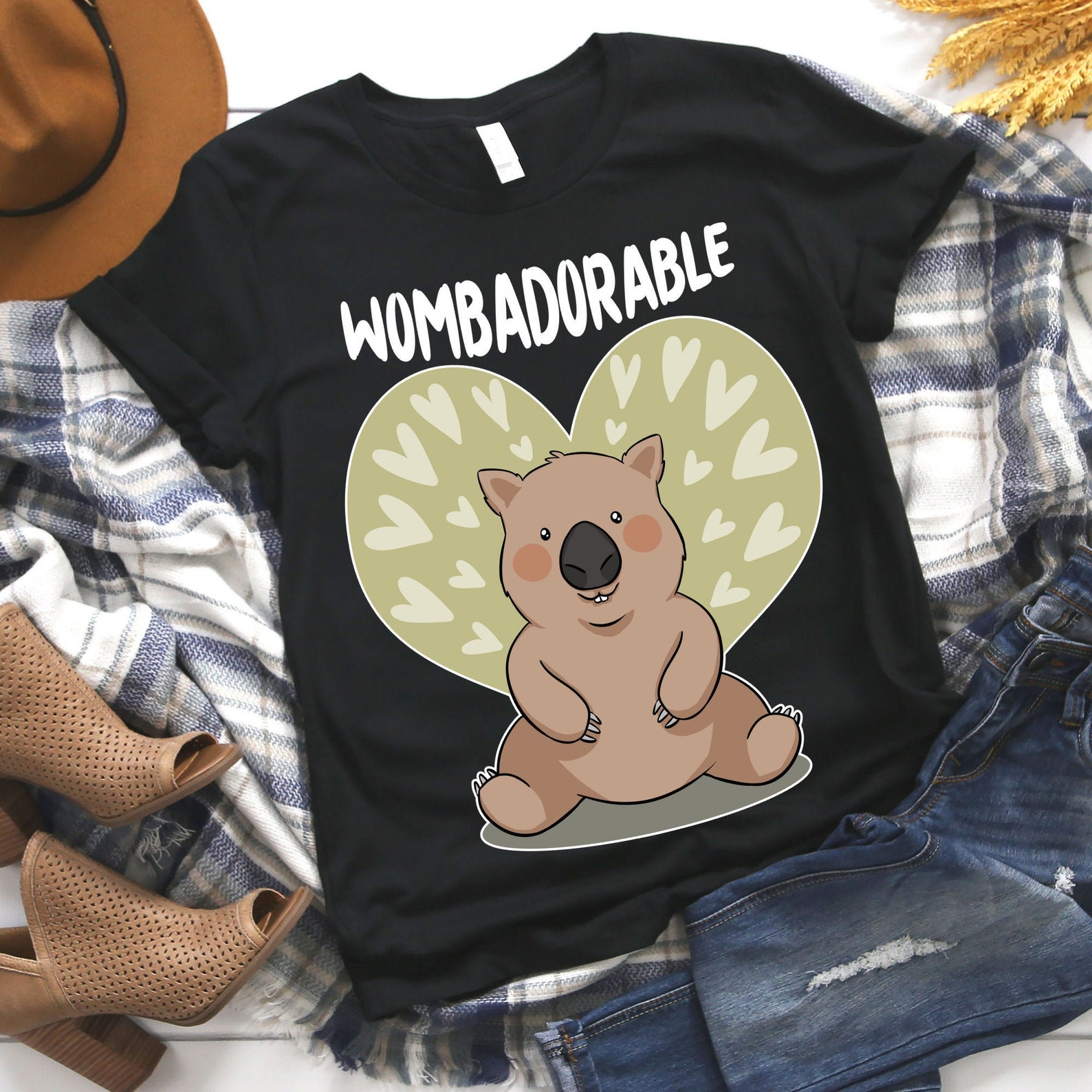 Wombadorable T-shirt Funny Pun Shirt Wombats Shirt Wombat - Etsy