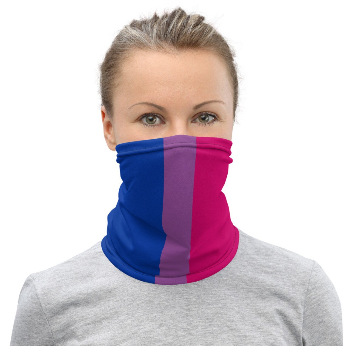 Bisexual Pride Face Mask Bisexual Flag Neck Gaiter Tubular | Etsy
