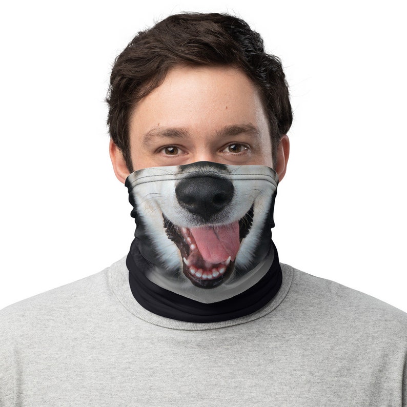 Siberian Husky Dog Neck Gaiter Washable Face Mask Adult - Etsy