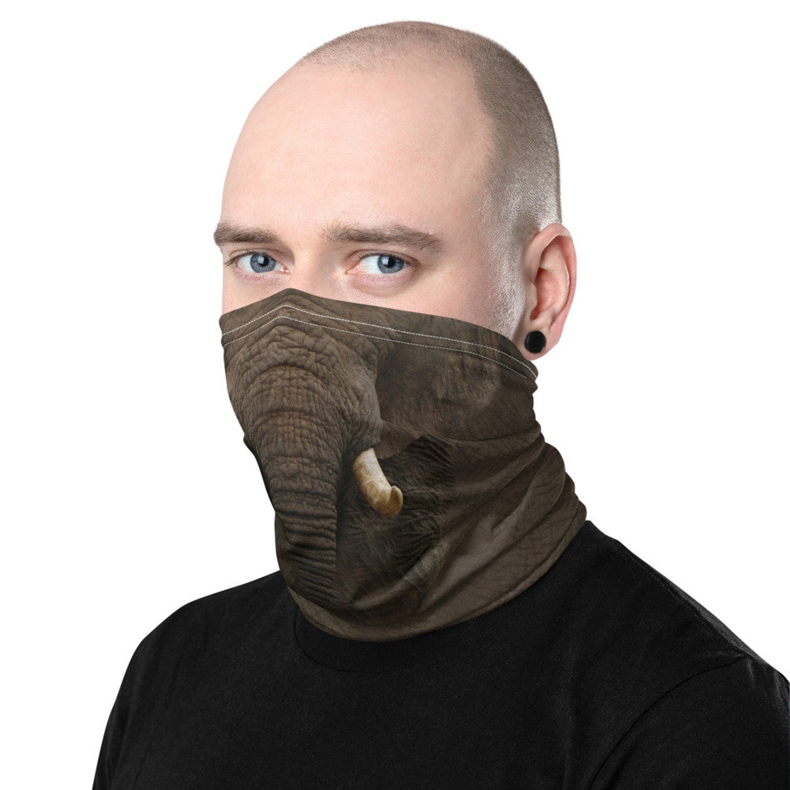 Elephant Tusk Neck Gaiter, Washable Face Mask Adult, All-in-one Face ...